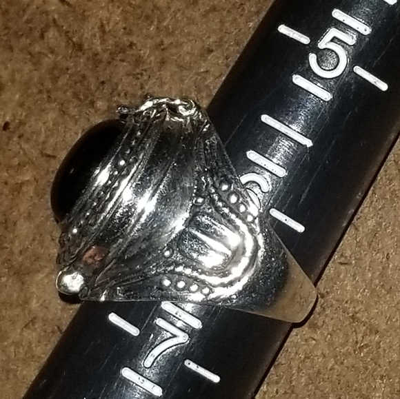Jewelry | Rare Vintage Onyx Sterling Silver Secret Ring | Poshmark